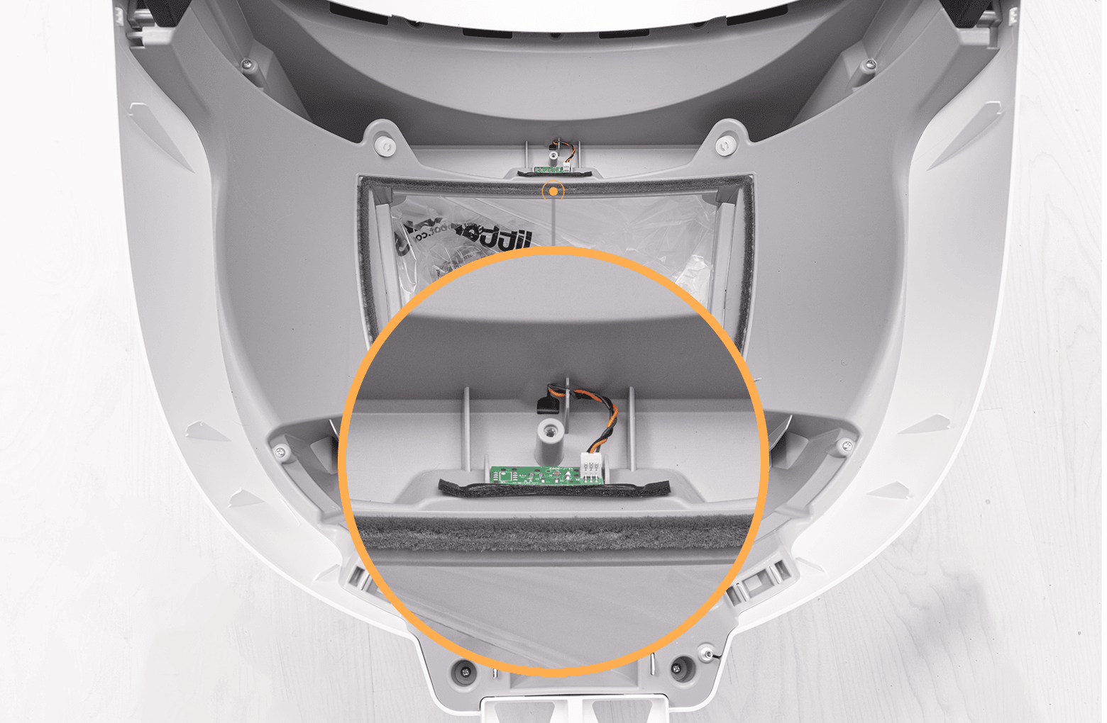 Litter-Robot 4 Red Ping Pong Motion in Drawer | Litter-Robot