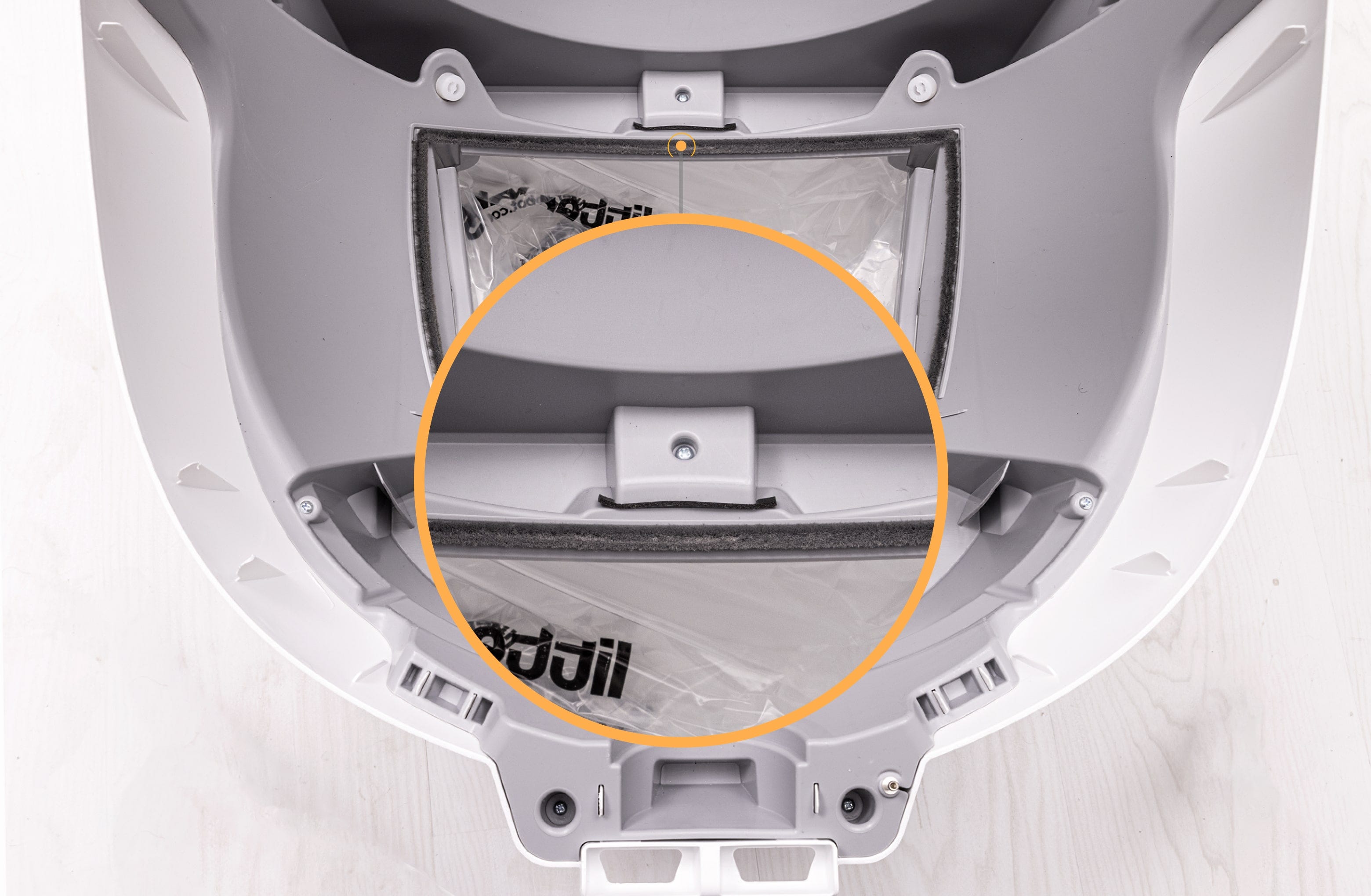 Litter-Robot 4 Red Ping Pong Motion in Drawer | Litter-Robot