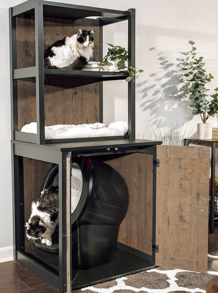 Litter-Robot 4 Cabinet + Hutch Bundle | Litter Box Furniture